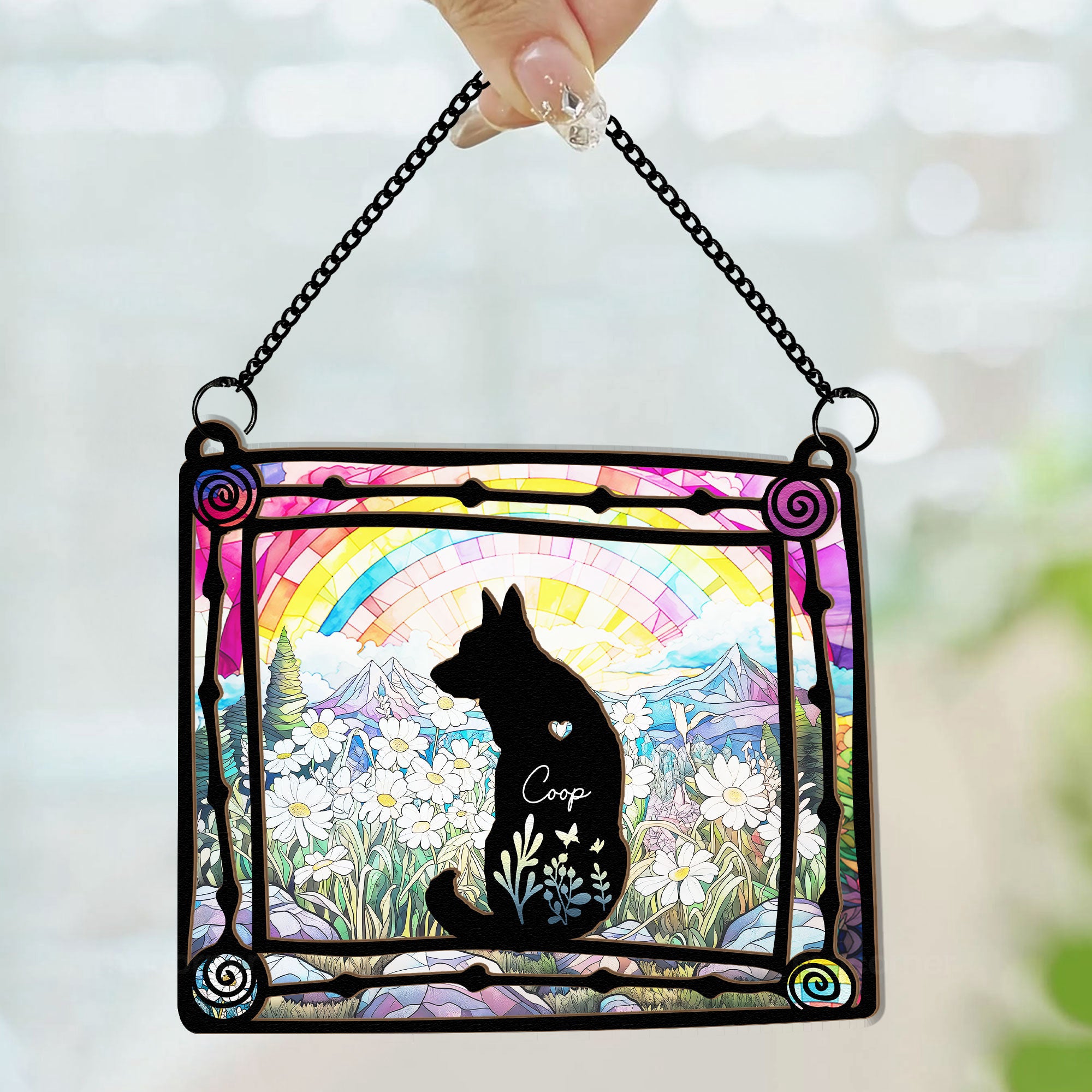 Loss Of Dog In Loving Memory - Personalized Window Hanging Suncatcher ...