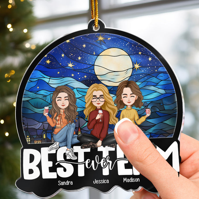 Coworker Christmas Decor Best Team Ever - Personalized Acrylic Ornamen ...