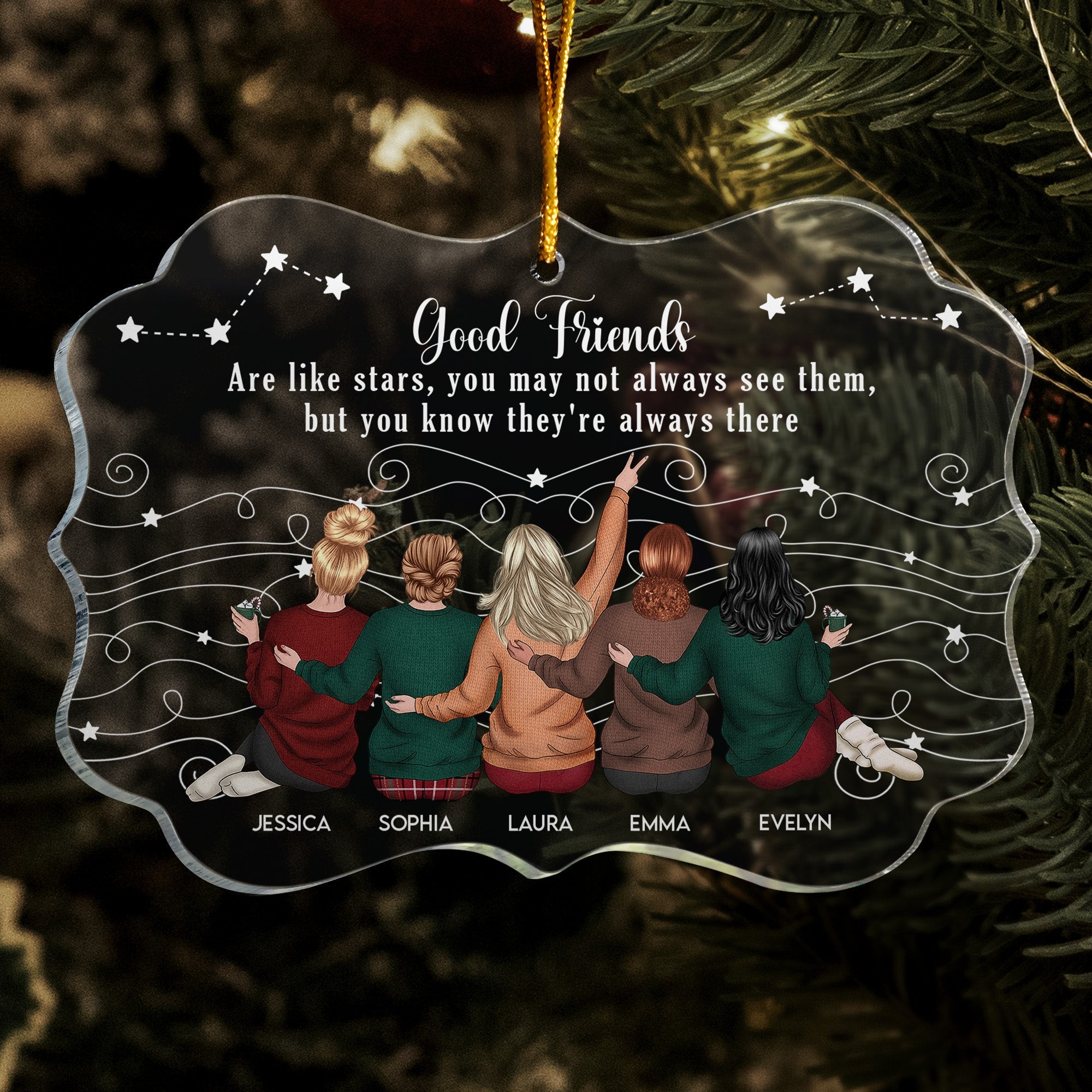 Friends Like Star - Thank You Gifts For Friends, Sisters - Personalize ...