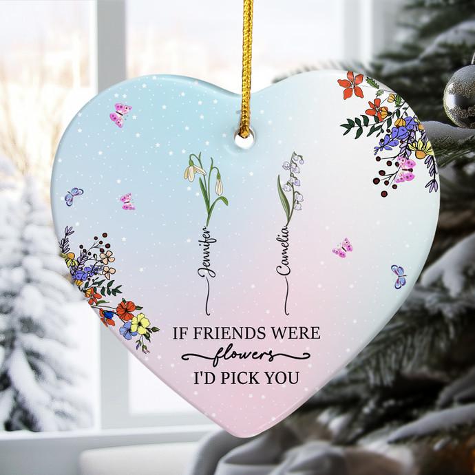 If Friends Were Flowers I'd Pick You - Custom Birth Flower - Personali ...