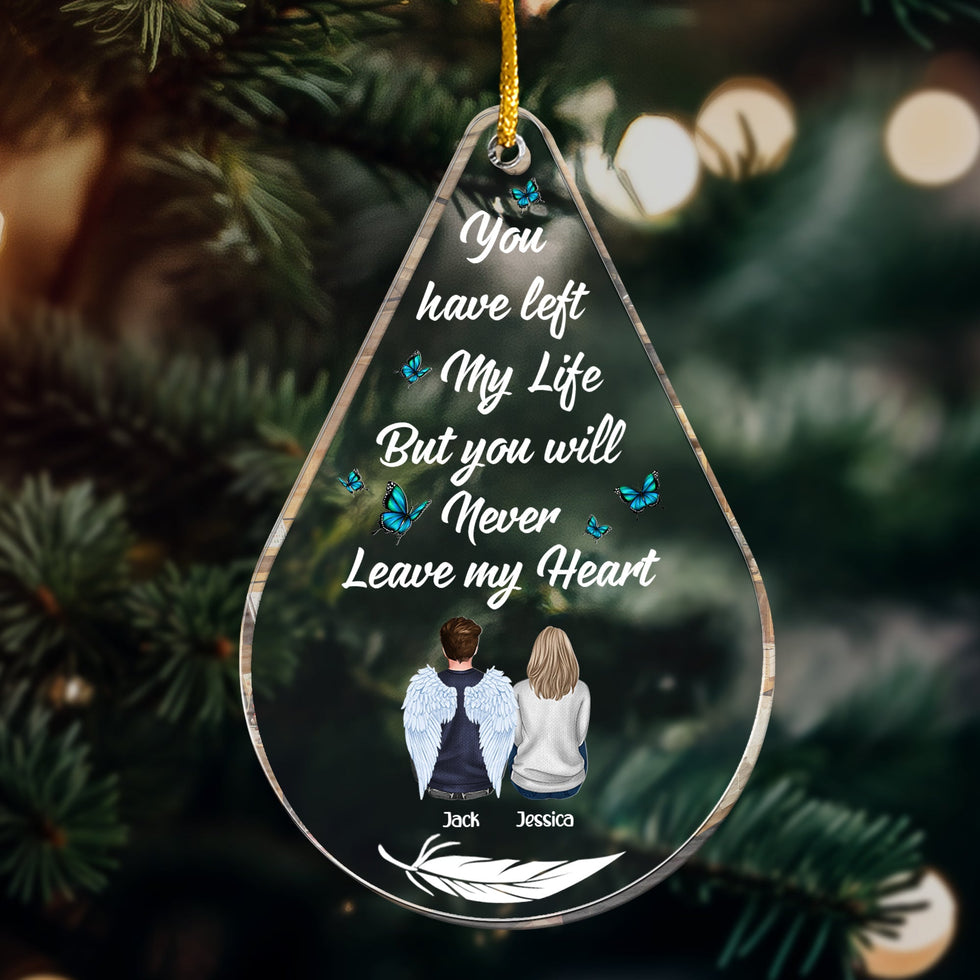 Memories Too Beautiful To Forget - Personalized Teardrop Shaped Acryli ...