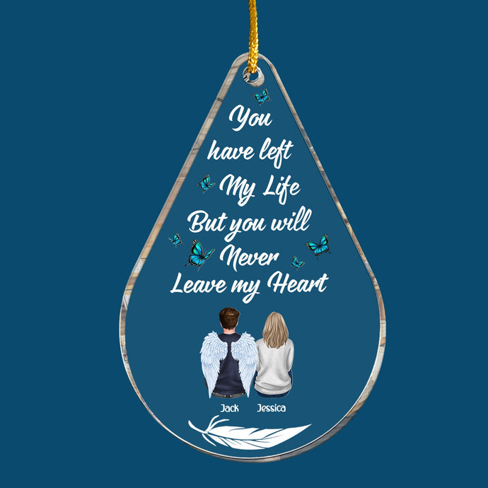 Memories Too Beautiful To Forget - Personalized Teardrop Shaped Acryli ...