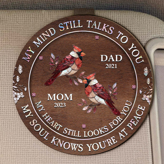 My Mind My Heart My Soul Butterfly Cardinal Ver - Personalized Wooden ...