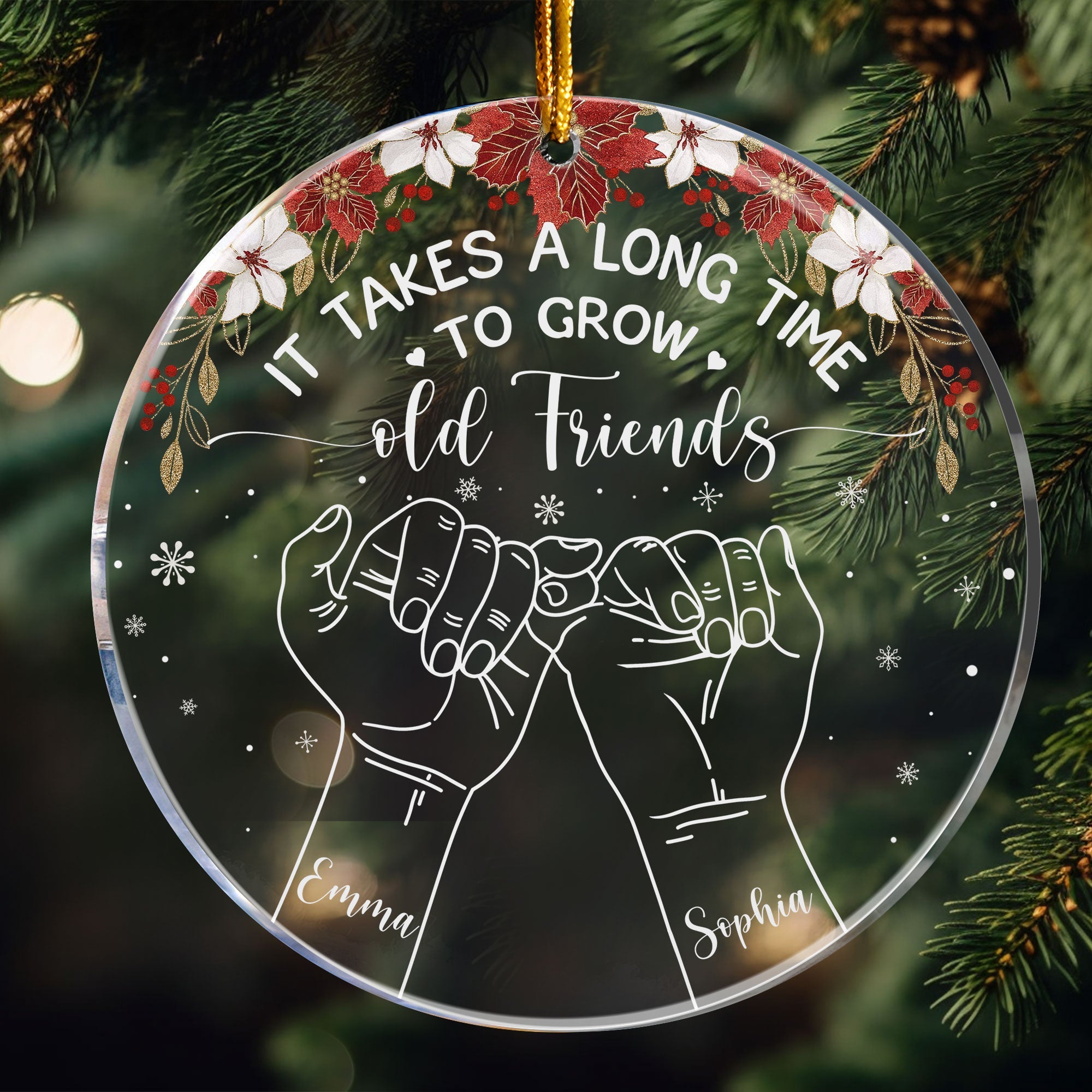 Pinky Promise - Friendship Gifts - Personalized Acrylic Ornament ...