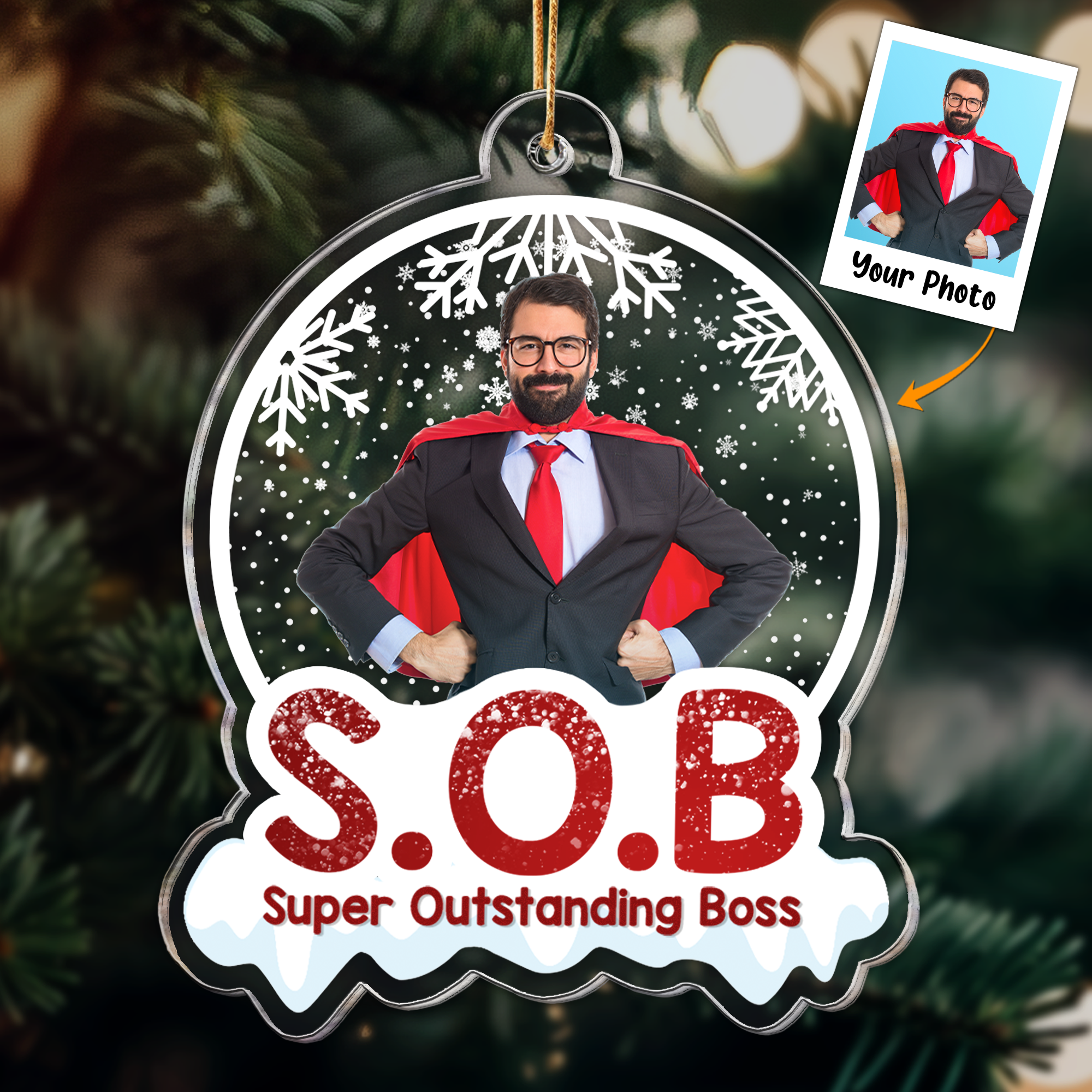 SOB Super Outstanding Boss Funny Boss Day Gift - Personalized Acrylic ...