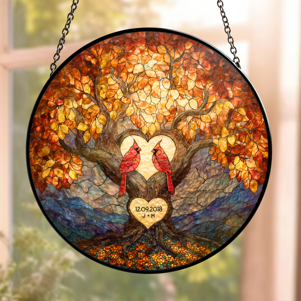 You & Me We Got This - Personalized Stained Glass Window Hanging Sunca ...